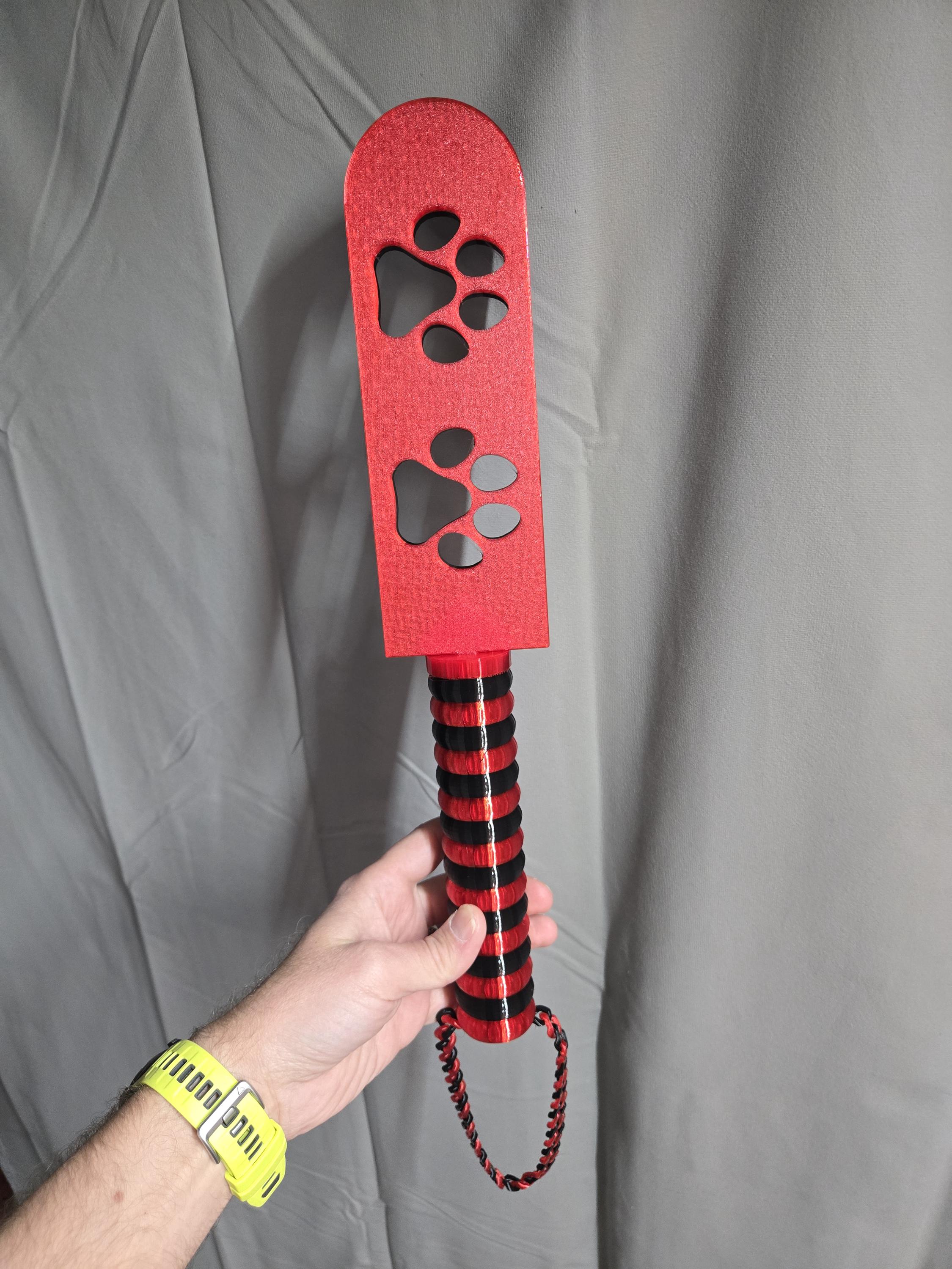 🐾Puppy Paw Print BDSM Paddle – Flexible Impact Toy – Pupifer's Kink ...